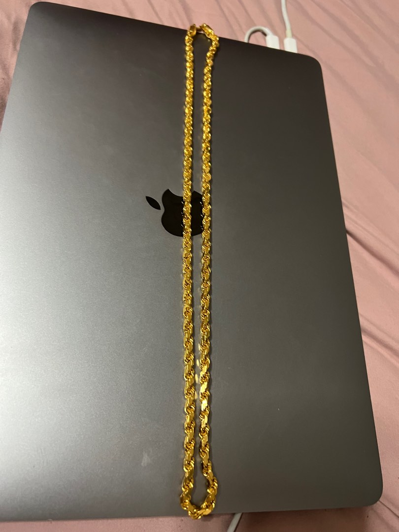 916 gold chain solid, Luxury, Accessories on Carousell