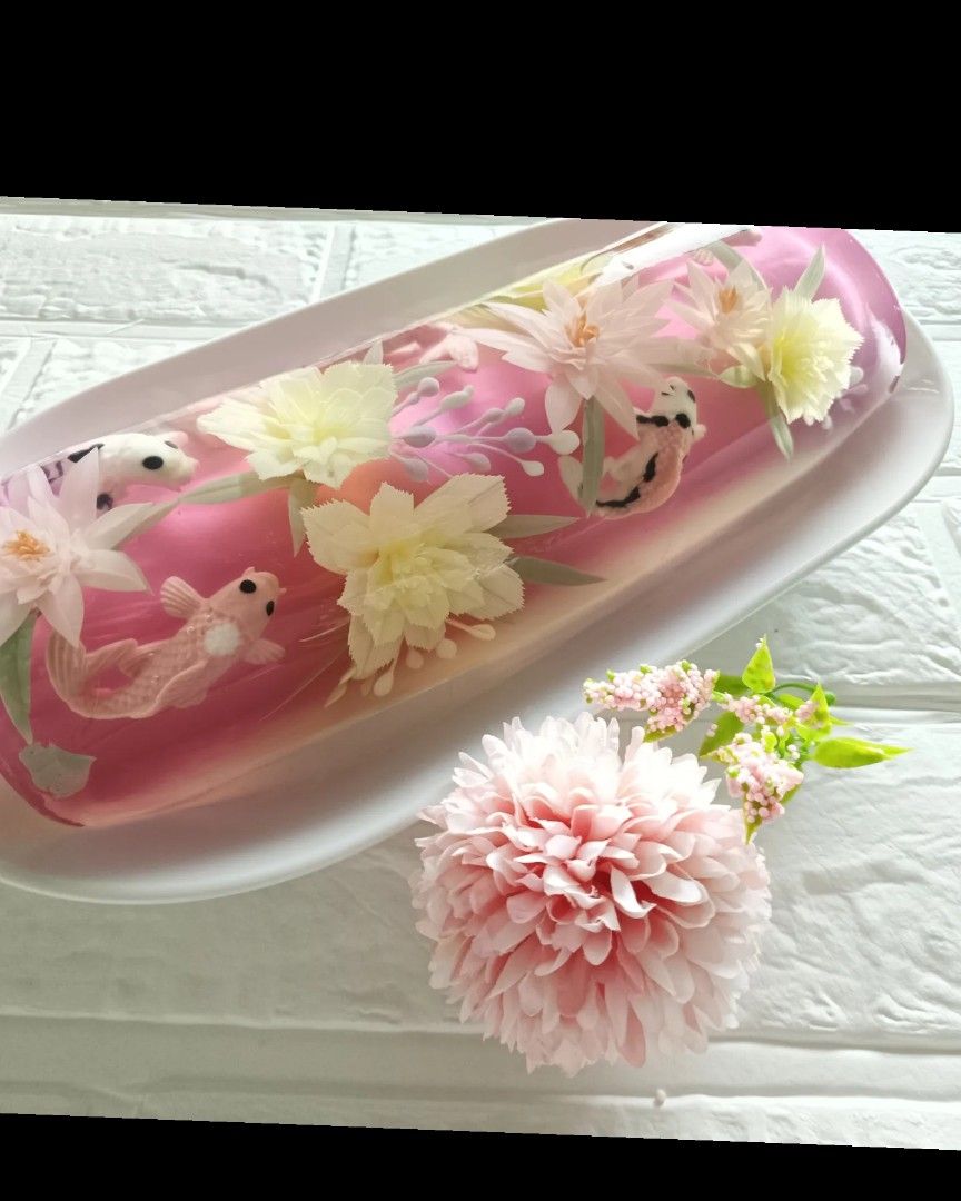 9inch' 3D Vegan Jelly Roll Cakes - Koi Fish Jelly roll Edition, Food ...