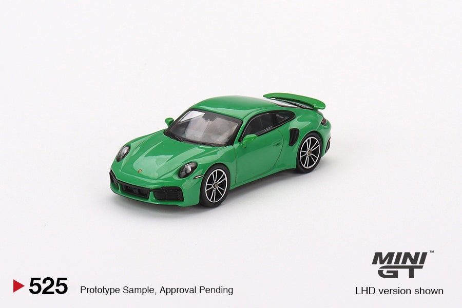 全新 MINI GT 525 1/64 PORACHE 911 TURBO S PYTHON GREEN MINIGT 保時捷 合金 跑車 ...