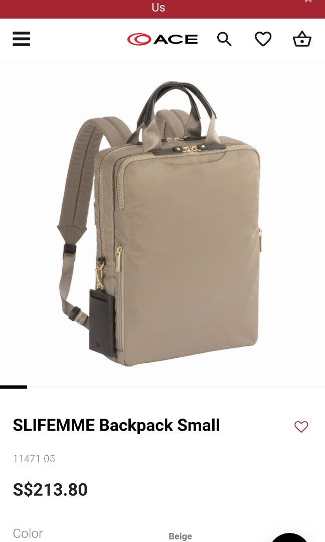 ACE JAPAN Jean backpack, Women's Fashion, Bags & Wallets, Backpacks on ...