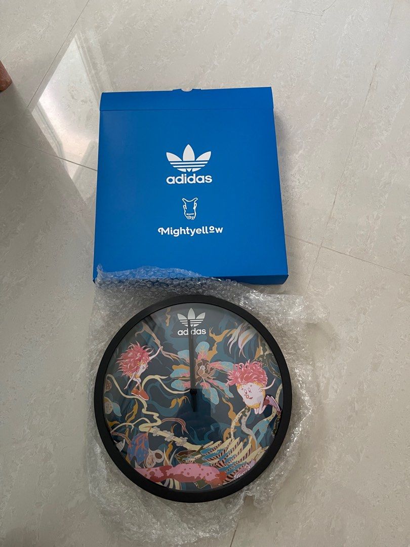 ADIDAS WALL CLOCK, Furniture & Home Living, Home Decor, Clocks on Carousell