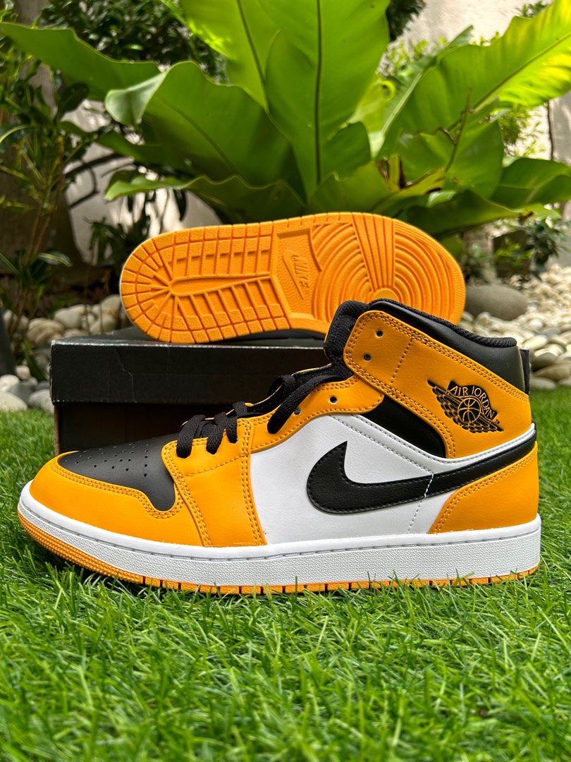Air Jordan 1 Mid ‘Reverse Yellow Toe’, Men's Fashion, Footwear ...