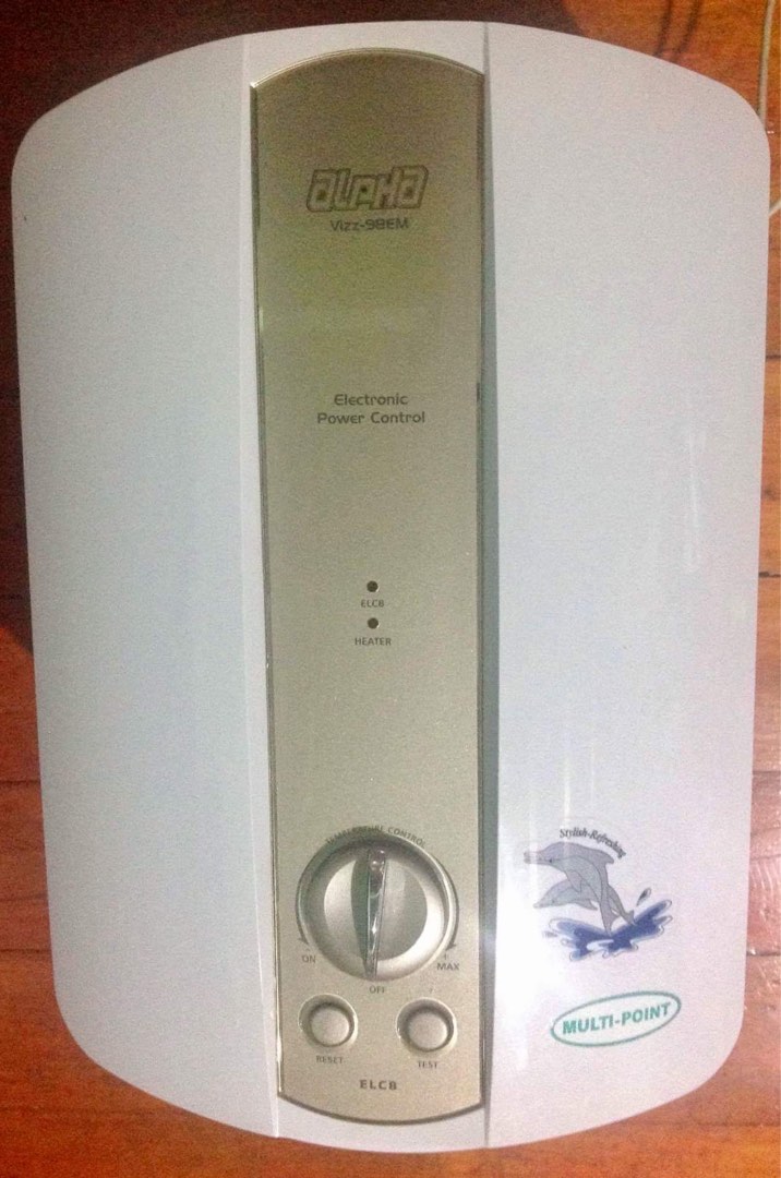 ALPHA VIZZ 98EM SHOWER HEATER, TV & Home Appliances, Water Heater ...