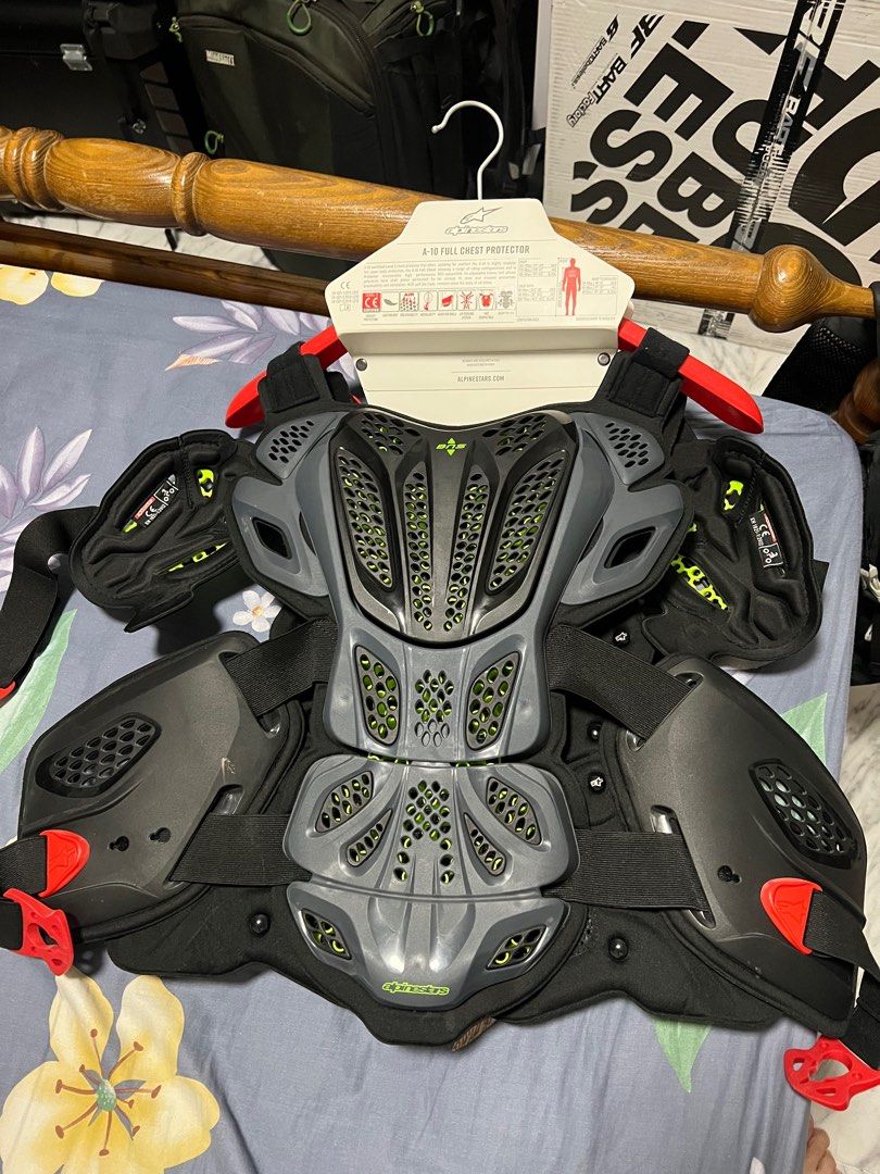 Alpinestars A-10 Full Chest Protector, Motorcycles, Motorcycle Apparel ...