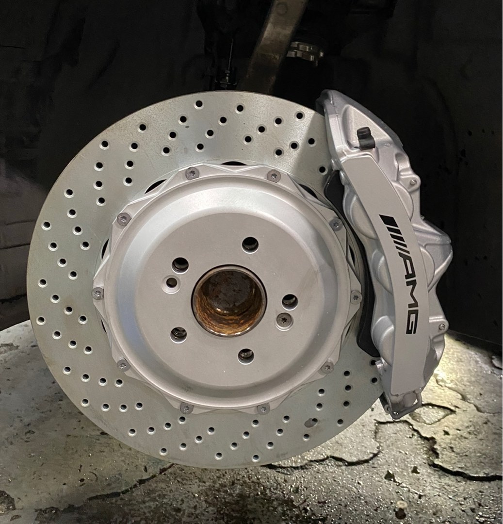 AMG 6pot BBK with 380mm cross slotted(complete set), Car Accessories ...