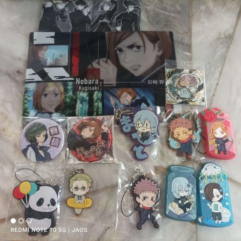 Anime JJK Jujutsu Kaisen Rubber Phone Strap Keychain Clear Card Poster ...