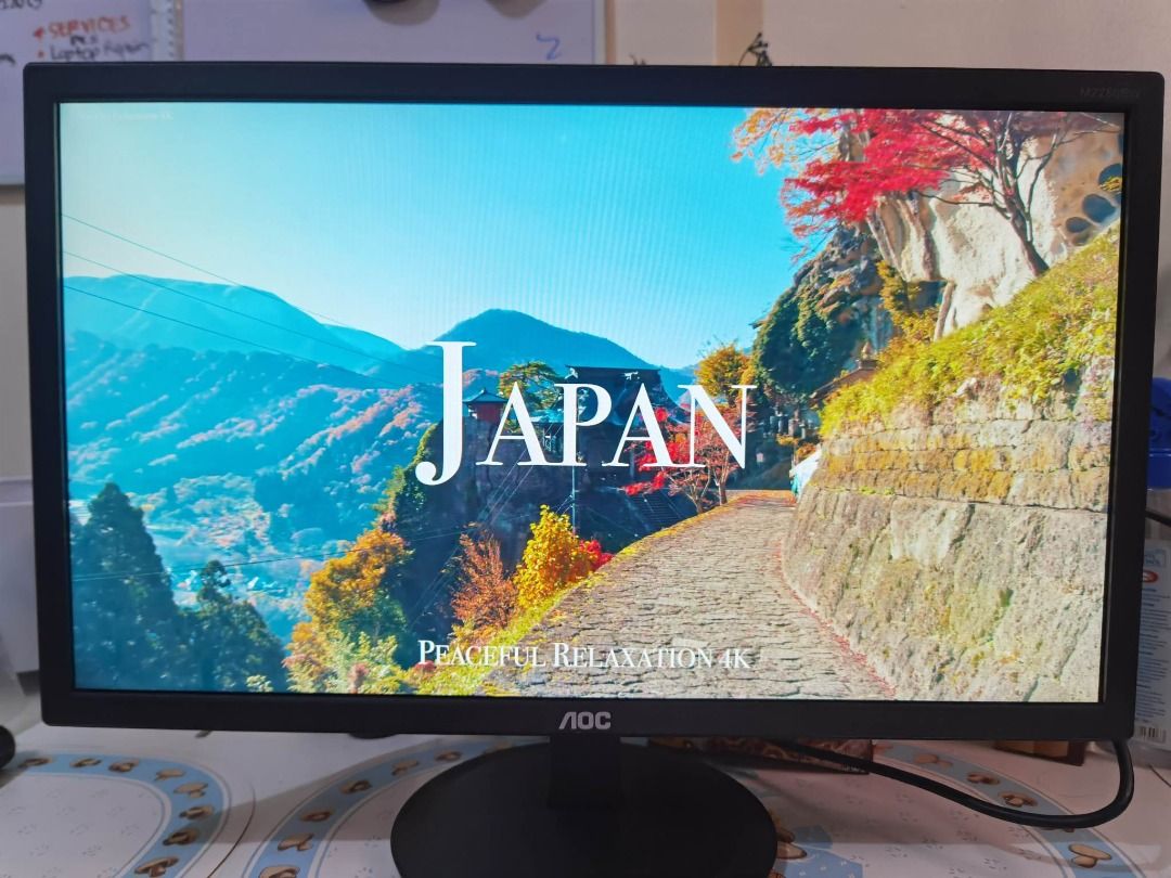 AOC 22inch 2nd hand monitor, Computers & Tech, Parts & Accessories ...