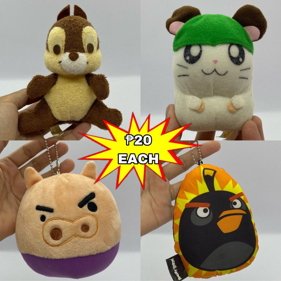 Assorted Japan Plush Toy Stufftoy - Chipmunks Chip & Dale , Hamtaro ...