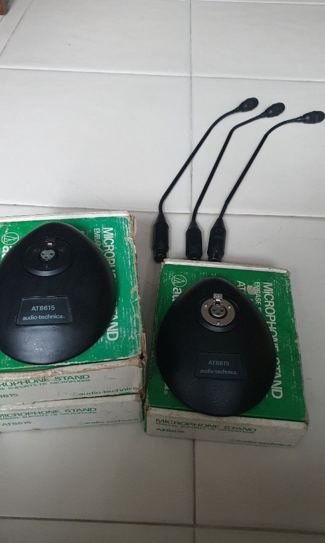 AUDIO-TECHNICA AT8615 + AT837QML Unipoint Gooseneck Microphone with ...
