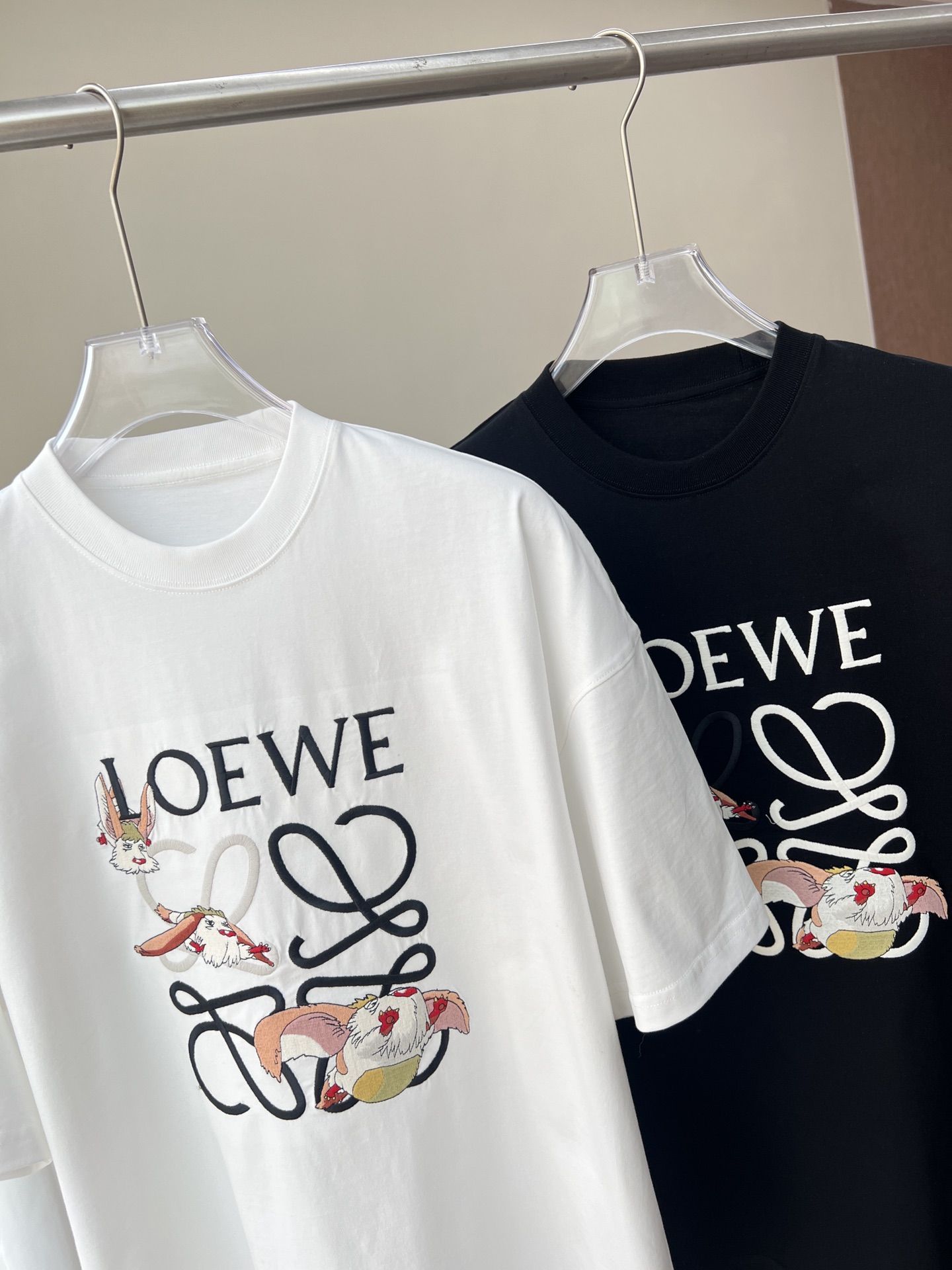 Authentic loewe X Hal's Mobile Castle 2023ss New Heavy-duty Embroidered ...