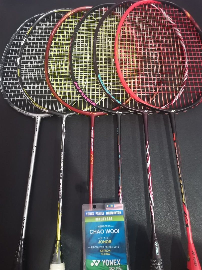 Badminton racket Yonex lining Victor, Sports Equipment, Sports & Games ...