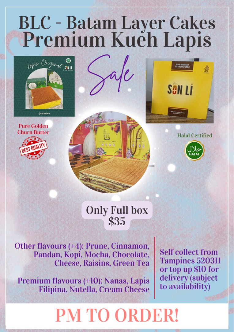 Batam Layer Cake (BLC) Kueh Lapis, Food & Drinks, Homemade Bakes on ...