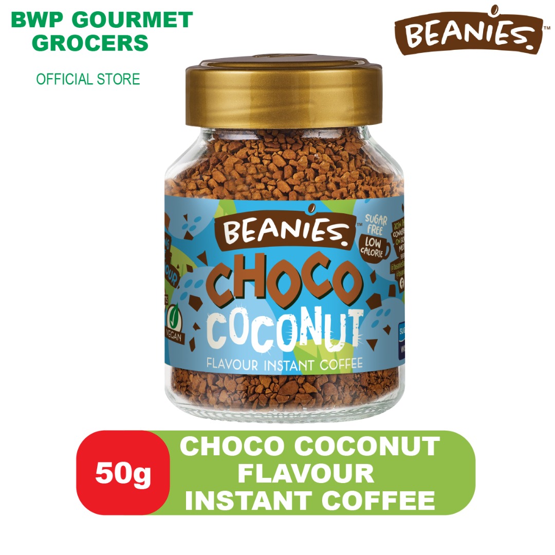 Beanies Choco Coconut Flavor Instant Coffee (50g), Food & Drinks ...