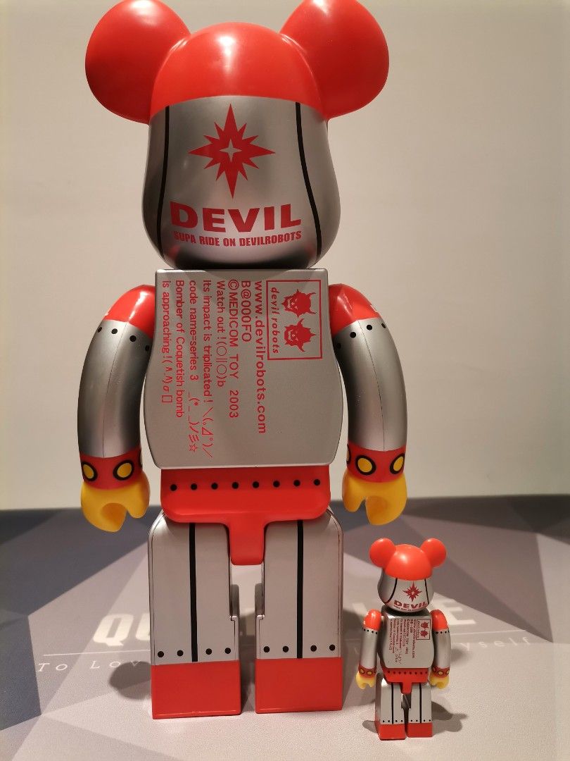 [Pre-Order] Bearbrick Devil Robots x TOFU Oyako (2003 Commemorative ...