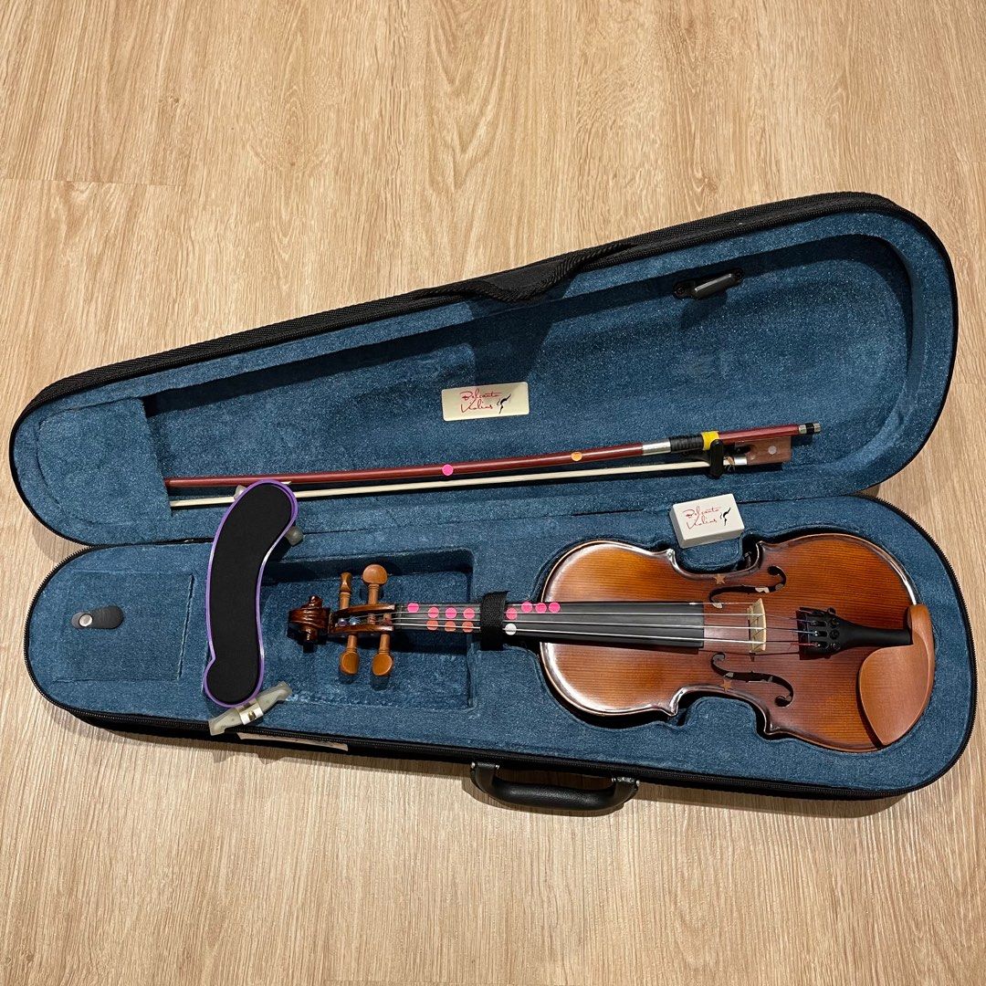 Belcanto Violin size 1/4 and VLM shoulder rest, Hobbies & Toys, Music ...