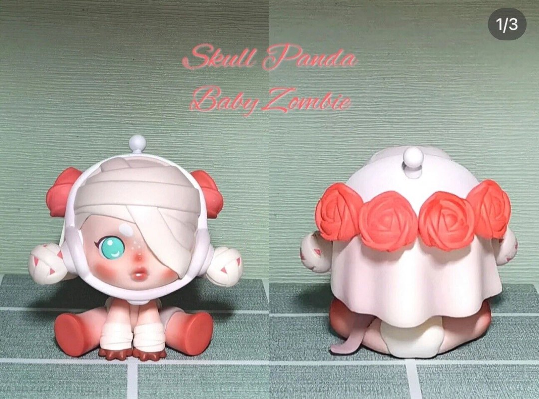 BNIF Popmart Skullpanda Baby zombie ancient castle, Hobbies & Toys ...