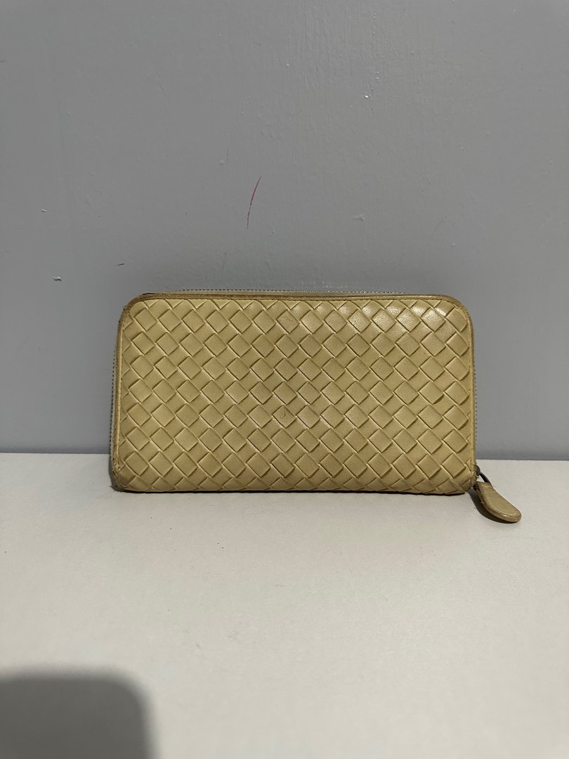 Bottega Veneta long wallet on Carousell