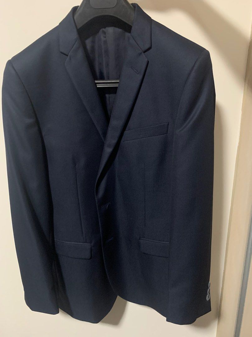 Brand New G2000 navy blue formal blazer jacket, Men's Fashion, Coats ...