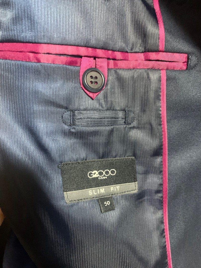 Brand New G2000 navy blue formal blazer jacket, Men's Fashion, Coats ...
