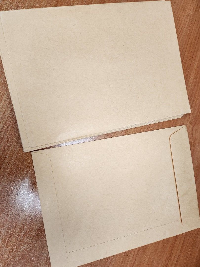 Brown kraft manila C5 envelopes for A5/ half A4 paper, Hobbies & Toys ...
