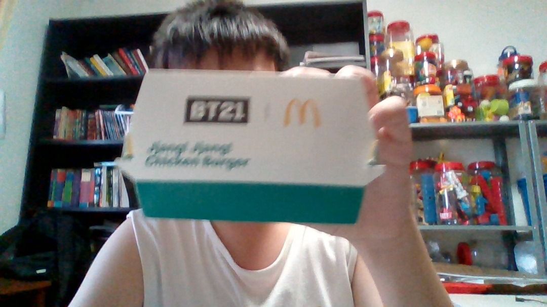 BT21 mcdonald jjang chicken burger box, Hobbies & Toys, Memorabilia ...