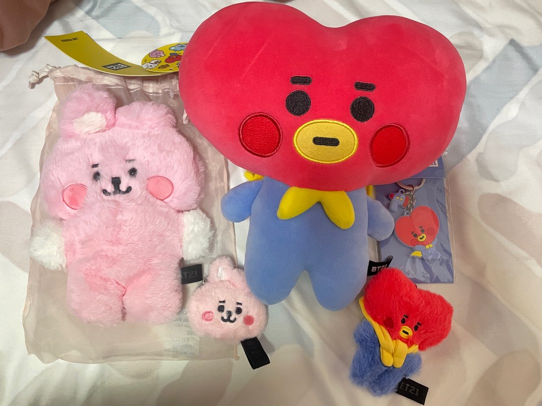 BT21 TATA &Cooky, Hobbies & Toys, Memorabilia & Collectibles, Fan ...