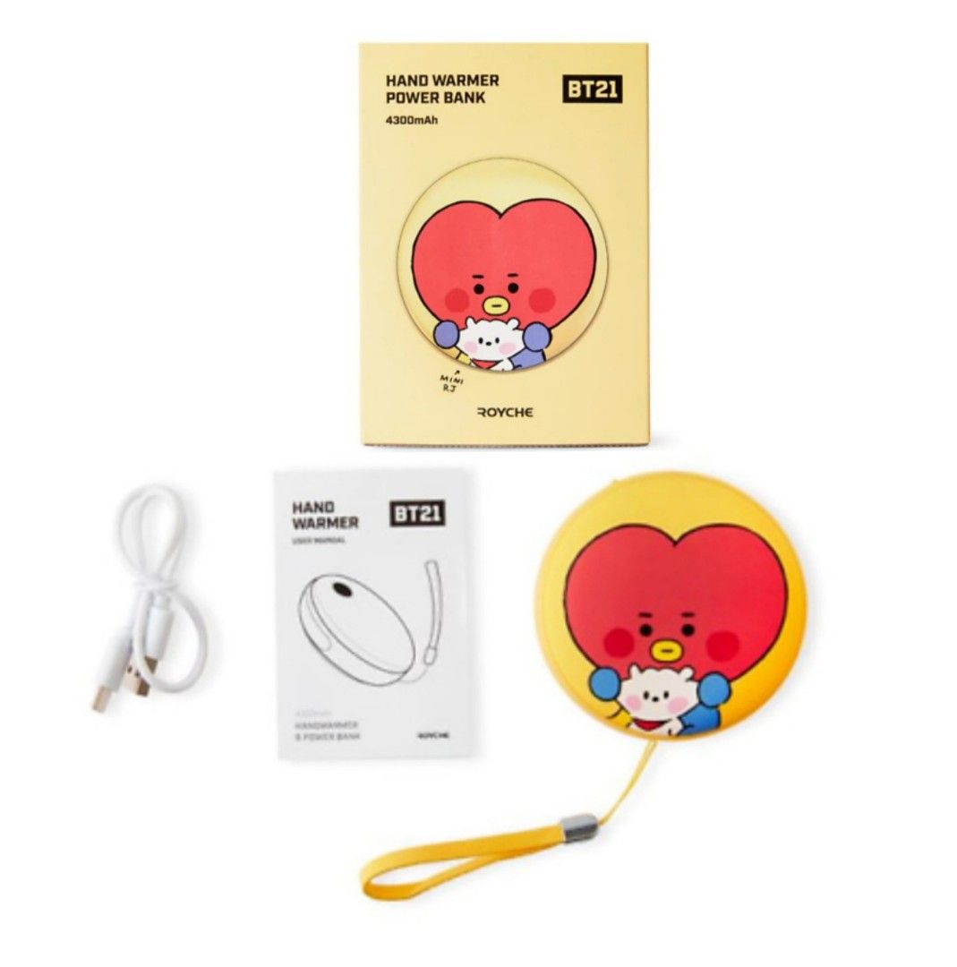 BT21 TATA Hand Warmer and Power Bank 4300mAh, Mobile Phones & Gadgets ...