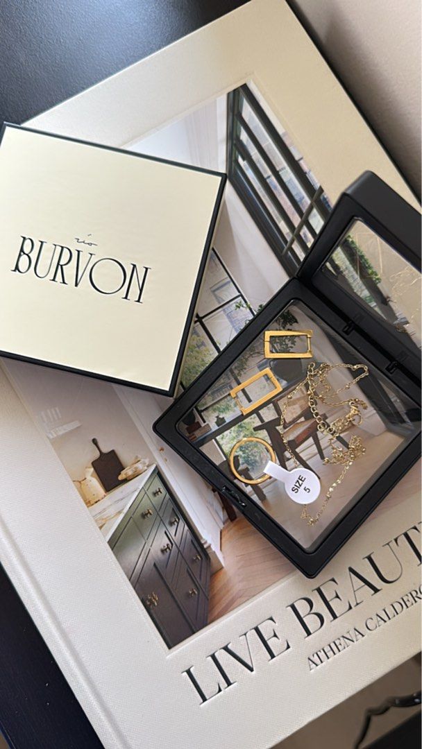 Burvon Non Tarnish Gold Accessories on Carousell