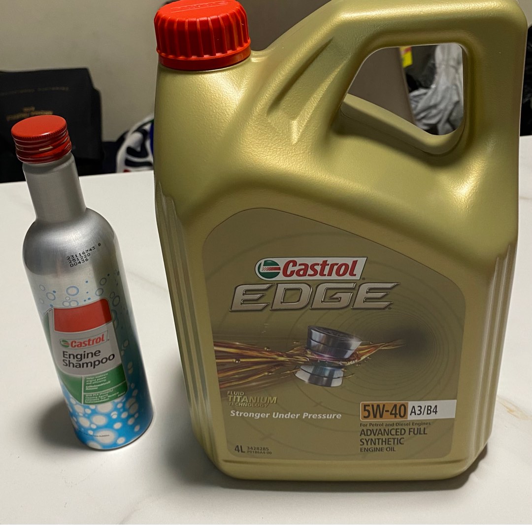 Castrol Edge 5W-40 A3/B4 advance full synthetic engine oil, Car ...