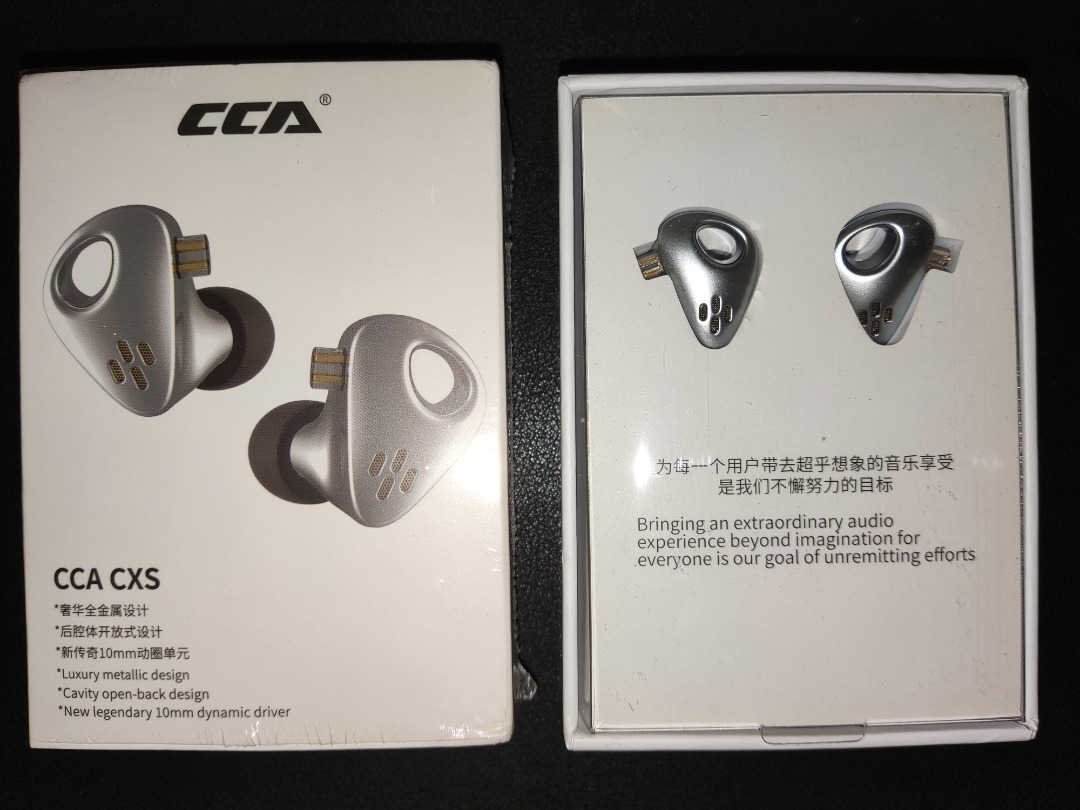 CCA CXS 耳道式 耳機 10mm動圈單元 金屬腔體 半開放式設計, 耳機及錄音音訊設備, 耳機在旋轉拍賣