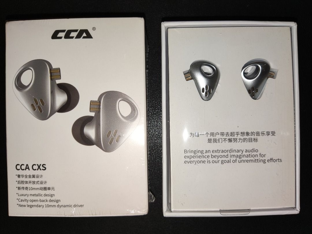 CCA CXS 耳道式 耳機 10mm動圈單元 金屬腔體 半開放式設計, 耳機及錄音音訊設備, 耳機在旋轉拍賣