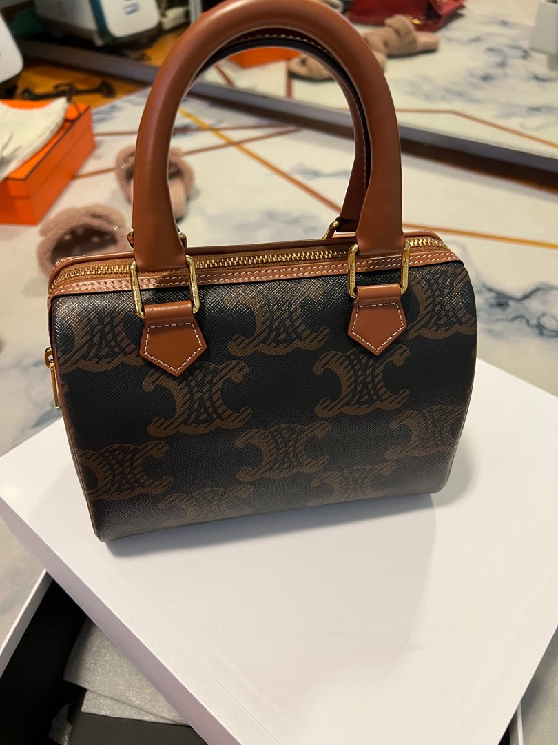 Celine mini Boston bag, Luxury, Bags & Wallets on Carousell