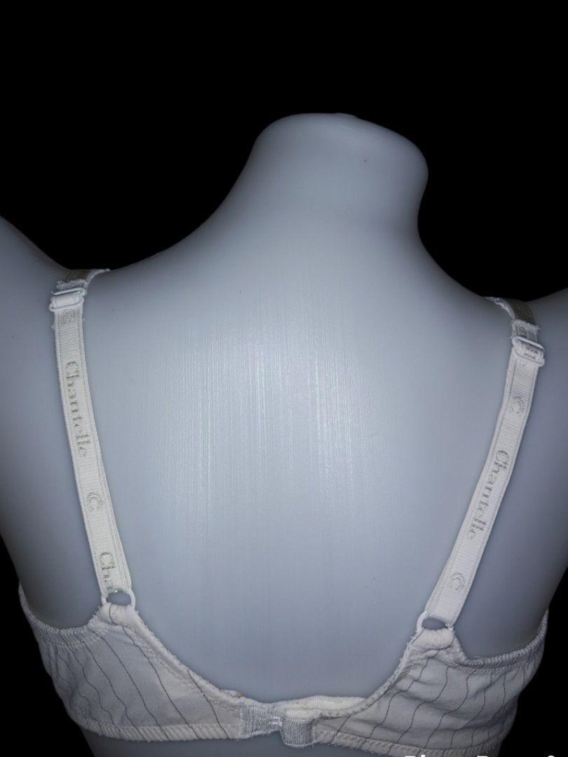 Chantelle (Size US 38C) Feminine Demi Bra White, Women's Fashion ...