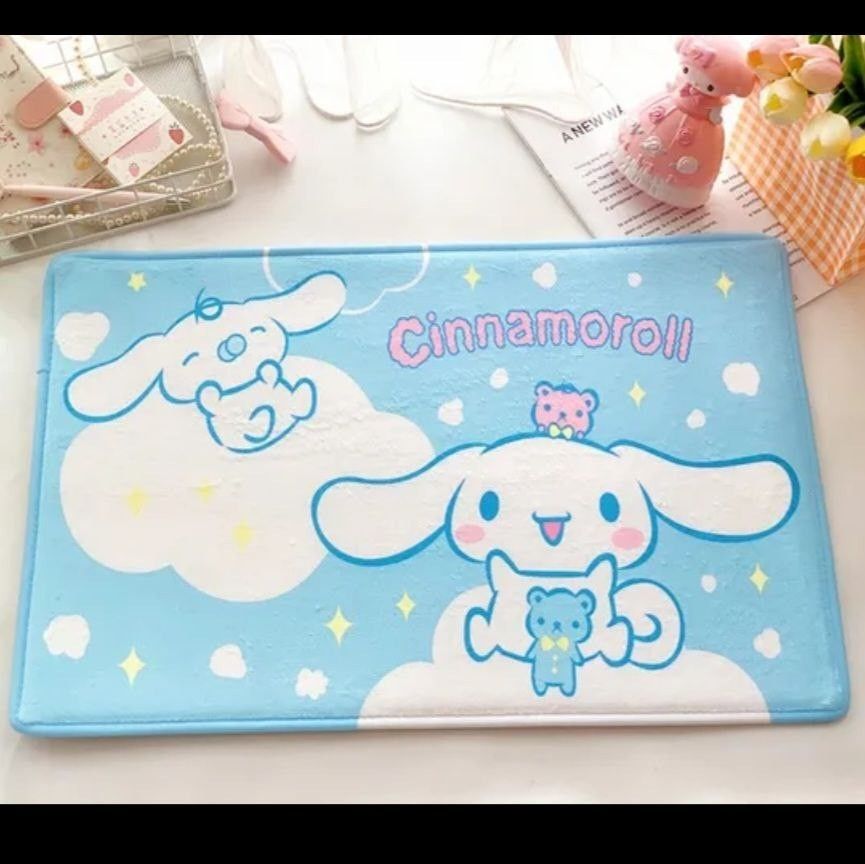 Cinnamoroll & kuromi floor mat, Furniture & Home Living, Home Decor ...