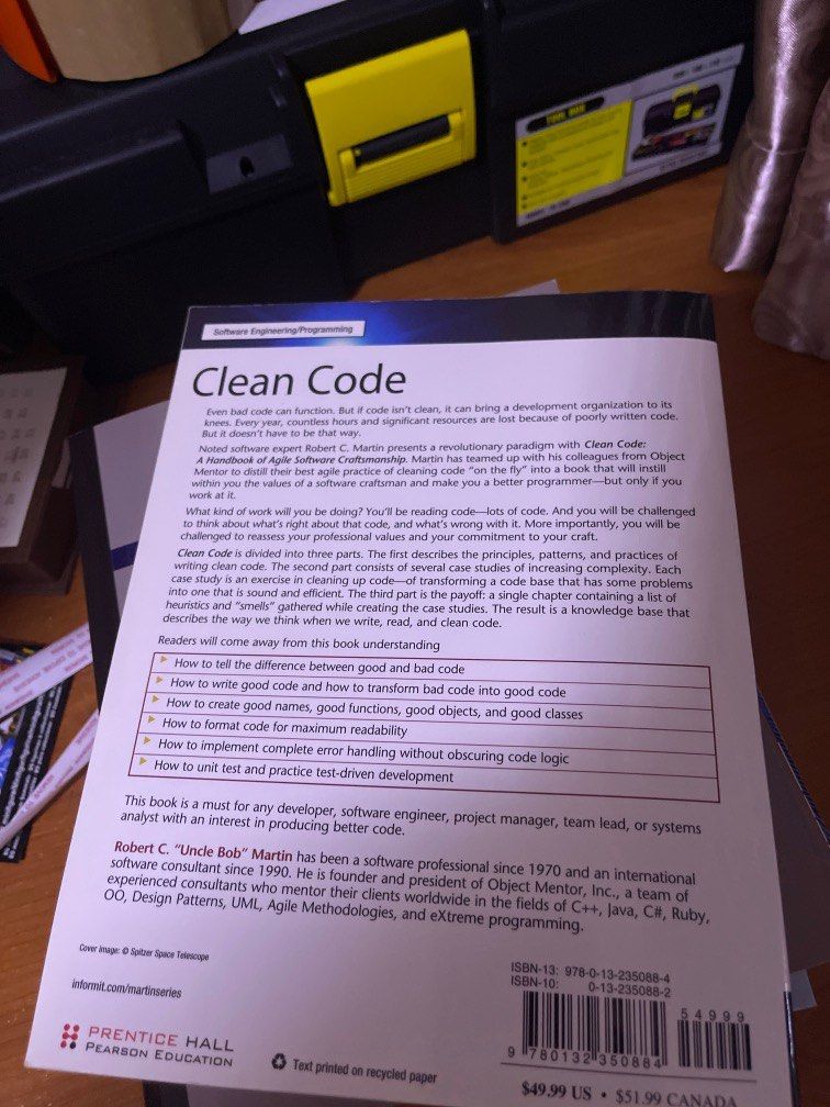 Clean code, Hobbies & Toys, Books & Magazines, Assessment Books on ...