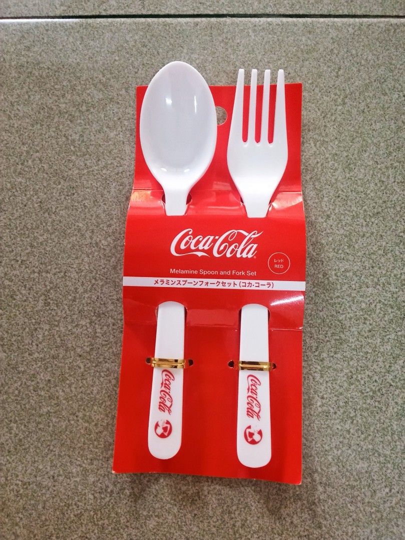 Coca-Cola Melamine Spoon and Fork Set., Hobbies & Toys, Collectibles ...