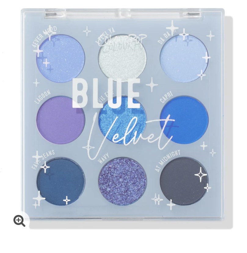 colourpop blue velvet eyeshadow palette, Beauty & Personal Care, Face ...