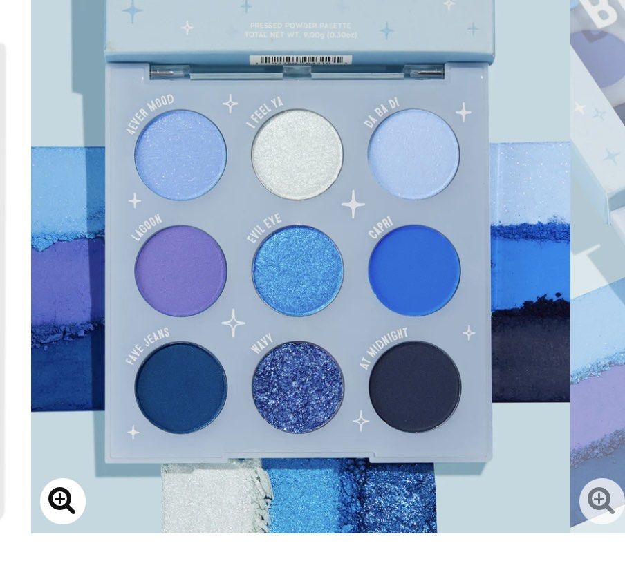 colourpop blue velvet eyeshadow palette, Beauty & Personal Care, Face ...