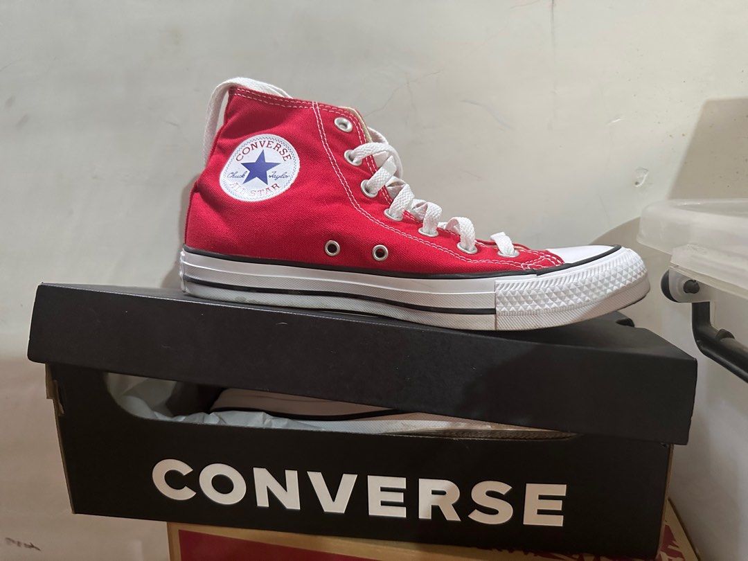 CONVERSE ORIGINAL RED HIGH CUT on Carousell