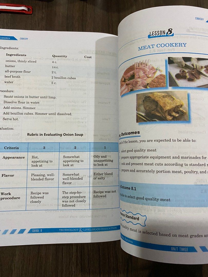 COOKERY 9: TECHNOLOGY AND LIVELIHOOD EDUCATION, Hobbies & Toys, Books ...