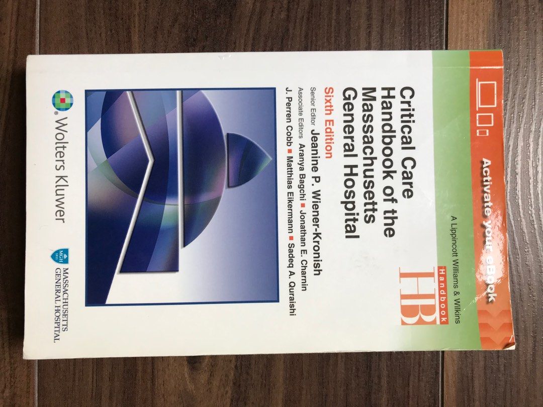 Critical Care Handbook of the Massachusetts General Hospital (Sixth ...