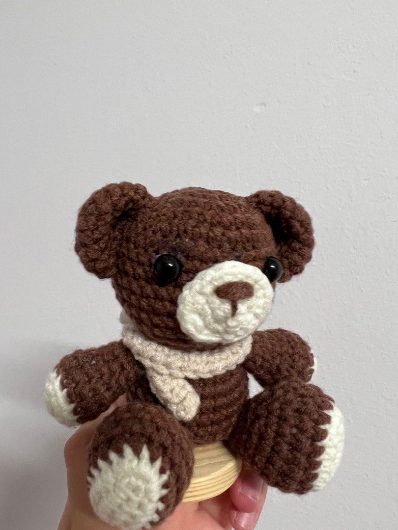 Crochet teddy bear piglet baby pufferfish monk, Hobbies & Toys ...