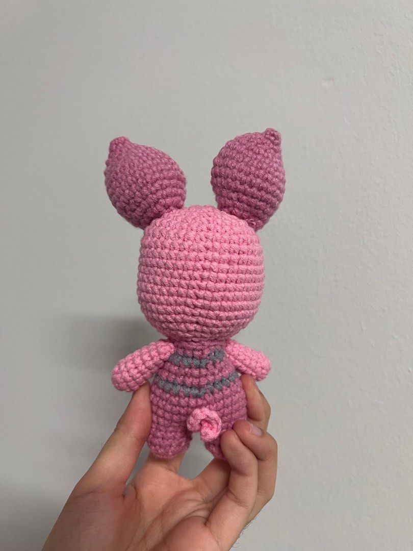 Crochet teddy bear piglet baby pufferfish monk, Hobbies & Toys ...