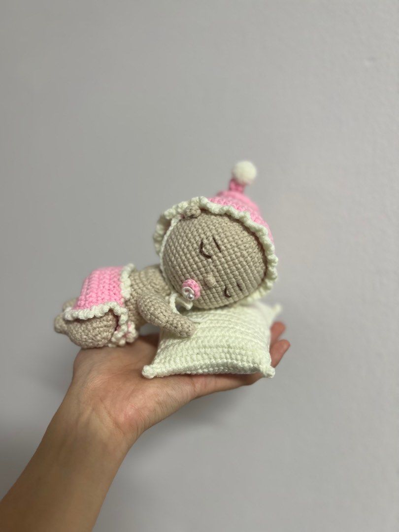Crochet teddy bear piglet baby pufferfish monk, Hobbies & Toys ...