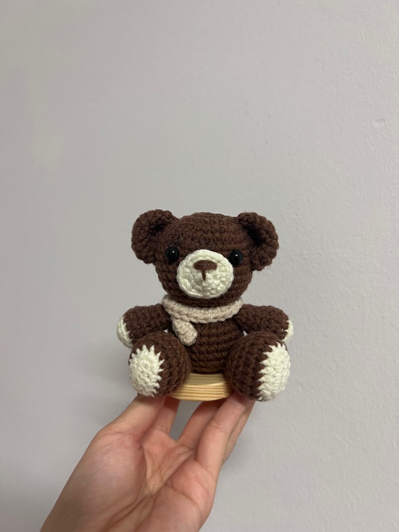 Crochet teddy bear piglet baby pufferfish monk, Hobbies & Toys ...