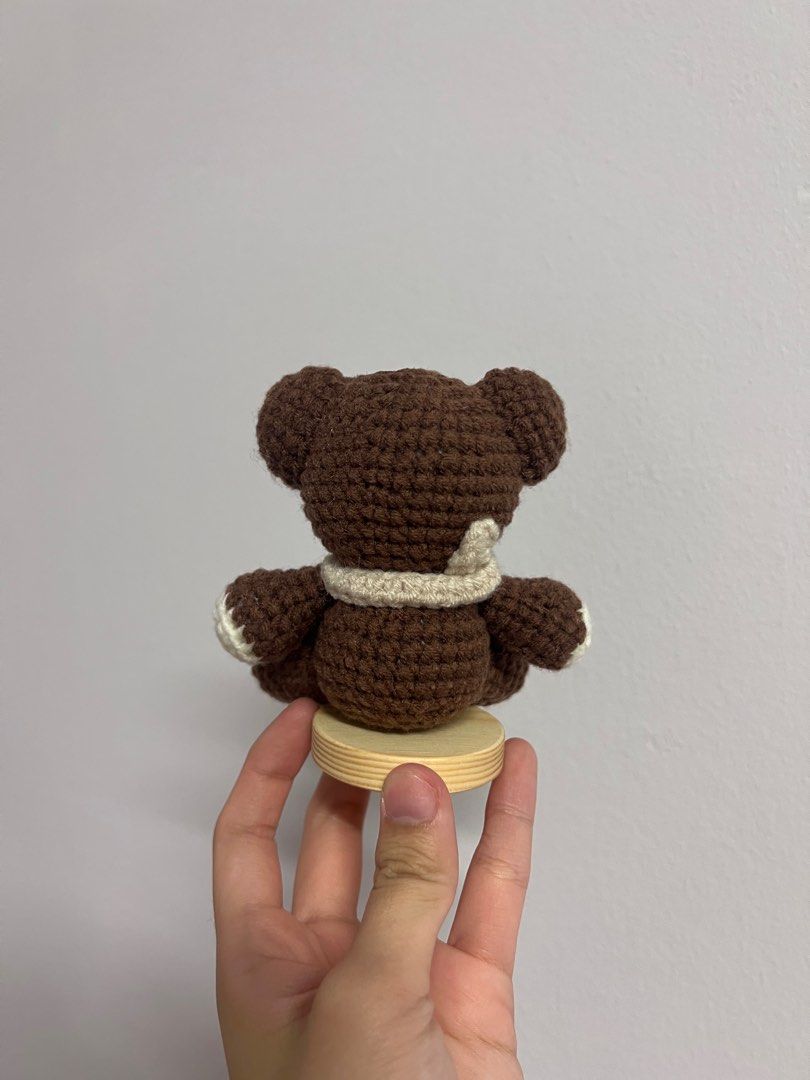 Crochet teddy bear piglet baby pufferfish monk, Hobbies & Toys ...