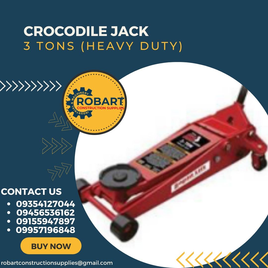 CROCODILE JACK 3 TONS (HEAVY DUTY), Commercial & Industrial, Construction Tools & Equipment on ...