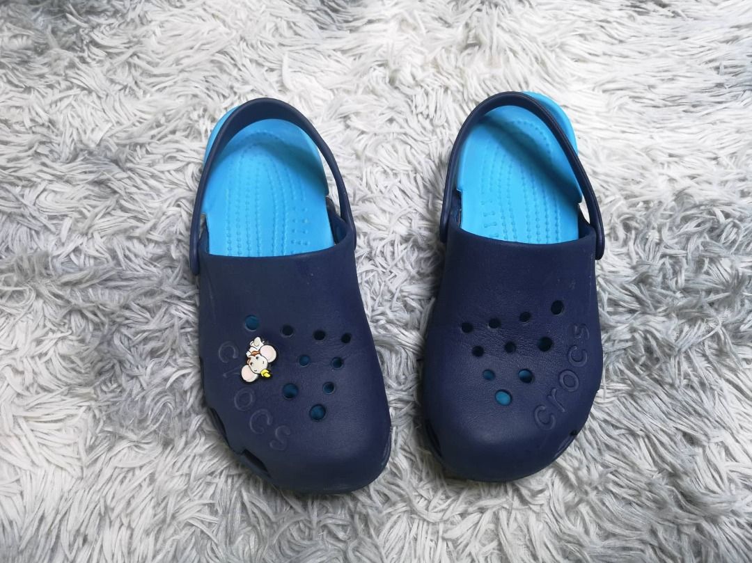 Crocs Blue Clog Slippers, Men's Fashion, Footwear, Slippers & Slides on ...