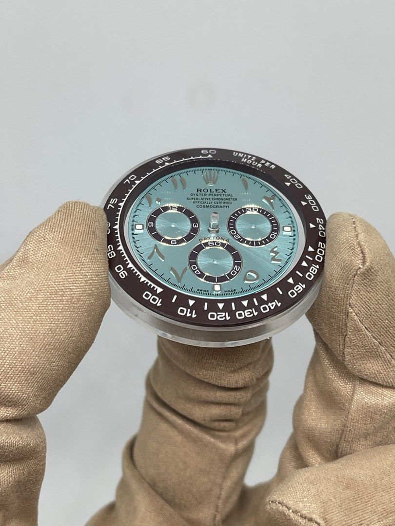 Custom Made Habibi Arabic Dial + Ceramic OR Moistannite Stone m Bezel ...