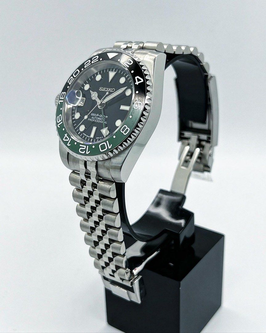Custom Seiko Mod Lefty Sprite GMT in 40mm, Men's Fashion, Watches ...